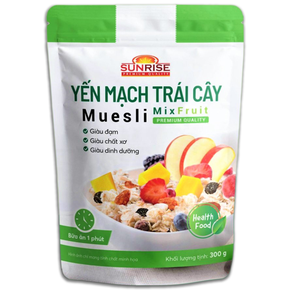 Ngũ cốc Muesli Mix Fruit Sunrise gói 300g - CHUYÊN NHẬP KHẨU, PHÂN PHỐI ...